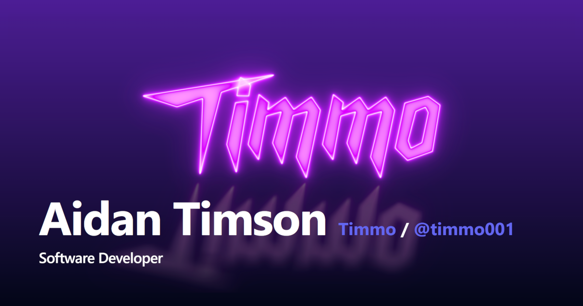 Aidan Timson (Timmo)